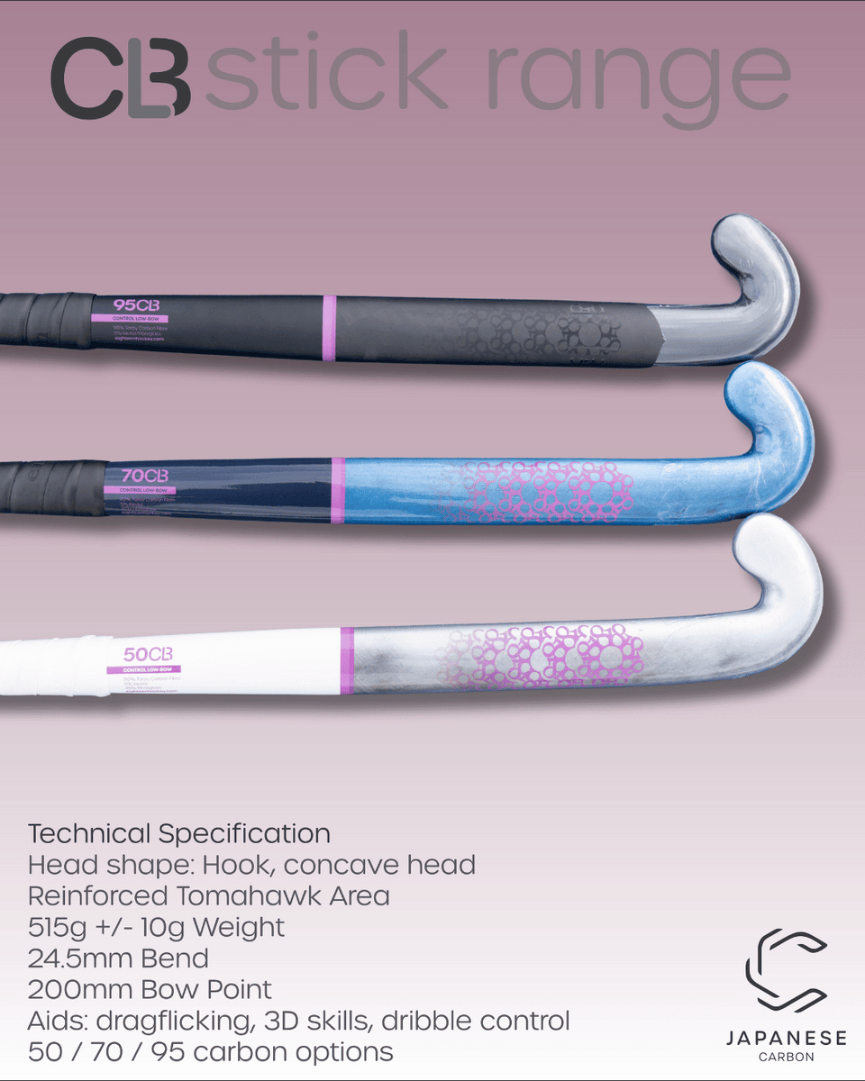 Control Low Bow Hockey Sticks (CLB) | 50%, 70% & 95% Carbon | Eighteen ...